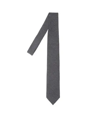 LARDINI Virgin Wool Tie - Gray
