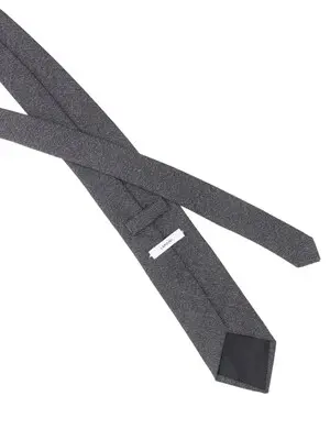 LARDINI Virgin Wool Neck Tie - Gray