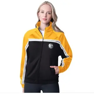G-III 4HER BY CARL BANKS Pittsburgh Steelers Post Game Full-zip Track Jacket - Black