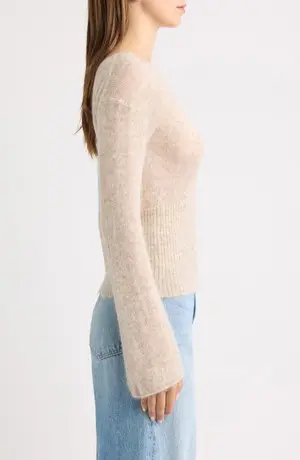 REFORMATION Soren Sheer Alpaca Blend Sweater