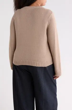 Eileen Fisher Organic Cotton Cardigan - Wheat