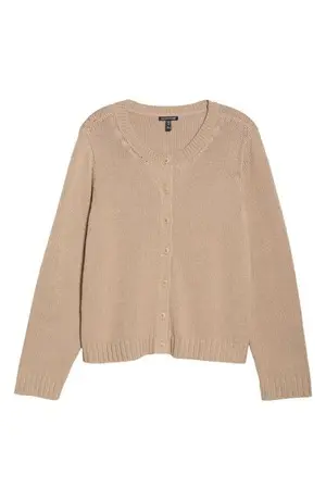 Eileen Fisher Organic Cotton Cardigan - Wheat