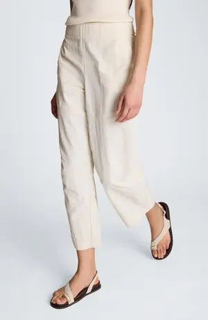 KENNETH COLE Barrel Leg Pull-on Nylon Pants