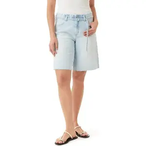Habitual Brynn Belted Bermuda Shorts - Glacier