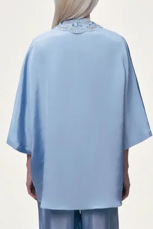 NOCTURNE Accessory Collar Detail Shirt