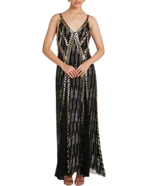 TEMPERLEY LONDON Viola Strappy Dress - Black