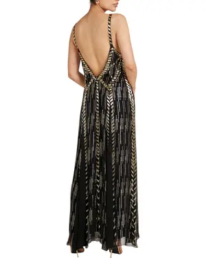 TEMPERLEY LONDON Viola Strappy Dress - Black