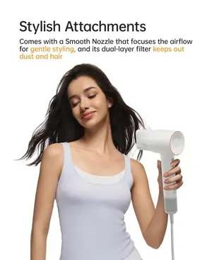 LAIFEN Se2 Swift Hair Dryer With 3 Nozzles - White