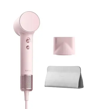 LAIFEN Swift Mini Hair Dryer With 1 Nozzle And Travel Bag - Light Pink