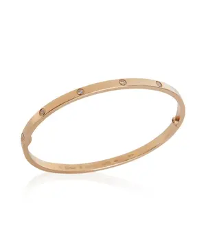 CARTIER Small Model Love 18k Rose Gold Bracelet