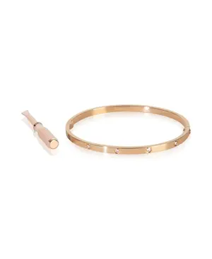 CARTIER Small Model Love 18k Rose Gold Bracelet