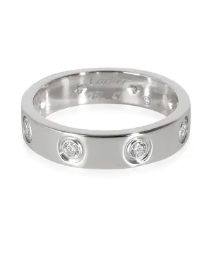 CARTIER Small Model Love 18k Gold Ring - White