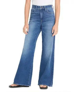 Good American Soft Tech Palazzo Jeans - Indigo