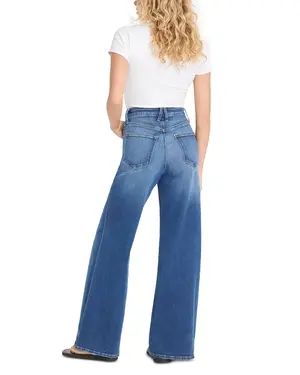 Good American Soft Tech Palazzo Jeans - Indigo