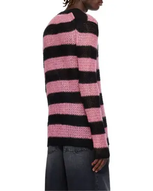 We11Done Striped Sweater - Black