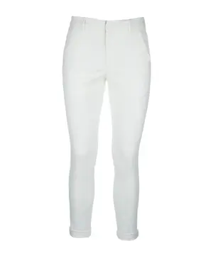 DONDUP Belt Loop Casual Pants - White