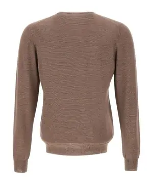 GRAN SASSO Crewneck Pullover - Brown