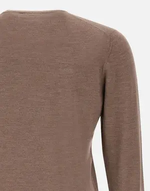 GRAN SASSO Crewneck Pullover - Brown