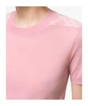 Burberry Check Panel Knit Top