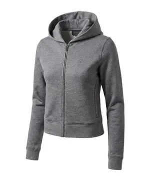 Gucci Cotton Silk Jersey Sweatshirt With Zip - Grey