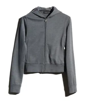 Gucci Cotton Silk Jersey Sweatshirt With Zip - Grey