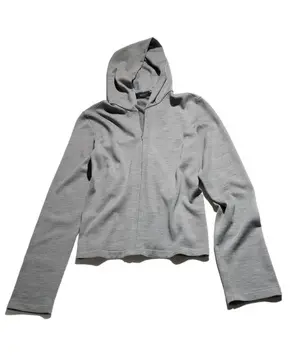 Gucci Wool Silk Blend Hooded Zip-up Cardigan
