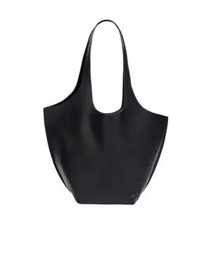 Attico Top-handle Shoulder Bag - Black