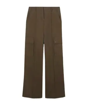 Burberry Gabardine Cargo Trousers - Juniper Green