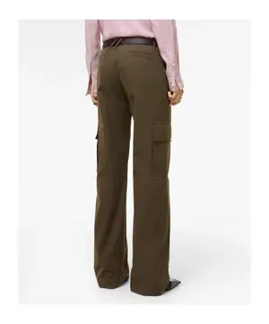 Burberry Gabardine Cargo Pants With Equestrian Knight Design Rivet