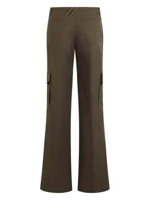Burberry Gabardine Cargo Pants With Equestrian Knight Design Rivet