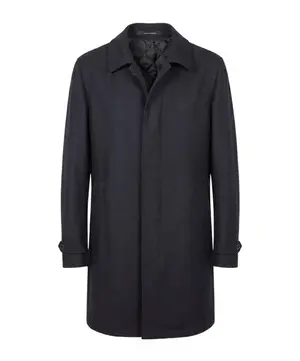 Tagliatore Long-sleeved Coat - Blue