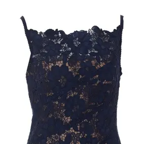 SELF-PORTRAIT Spiral Lace Midi Dress