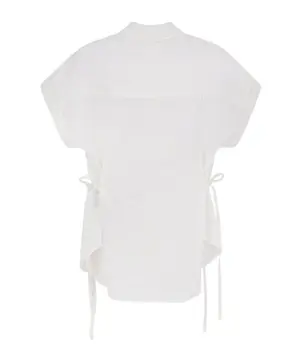 Closed Side-tie Short-sleeve Shirt