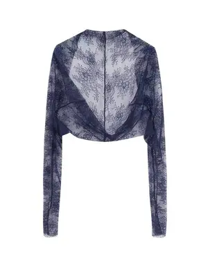 Alberta Ferretti Lace Shrug