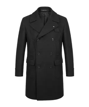 Tagliatore Double-breasted Coat - Black