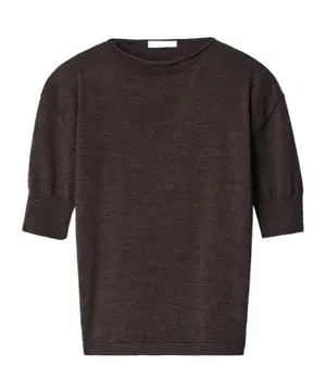 LEMAIRE Short Sleeved Jumper - Ecorce