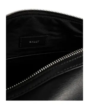 Bally Mythos Logo Lettering Striped Messenger Bag