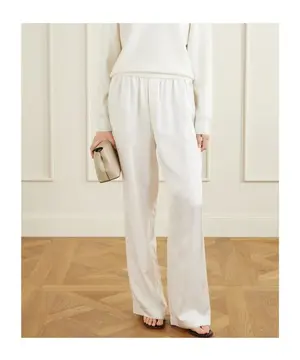RÓHE Silk Satin Wide-leg Pants