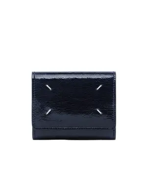 MAISON MARGIELA Four Stitches Crackled Leather Wallet