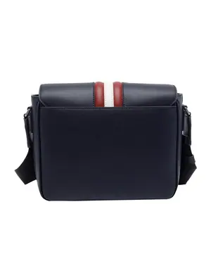 Bally Mythos Stripe Messenger Bag