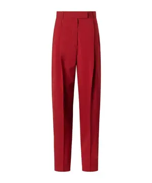RÓHE Casual Pants With Belt Loops - Red