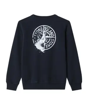 Stone Island Sweatshirt With Logo Prints