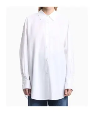 Emporio Armani Long Sleeve Button-up Shirt - White