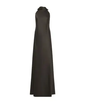 Ralph Lauren Sleeveless High-neck Formal Dress - Black