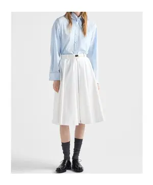 Prada Chino Midi-skirt With Zipper