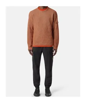 Stone Island Regular-tapered Fit Cargo Trousers With Drawstring Waistband
