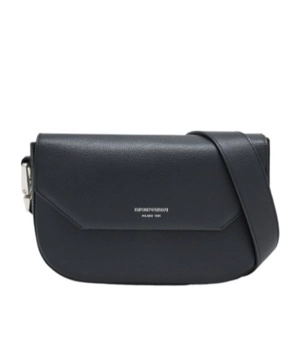 Emporio Armani 1981 Leather Shoulder Bag - Black