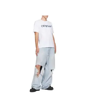 Off-White Logo Printed Crewneck T-shirt