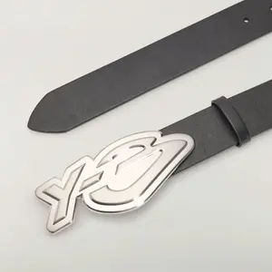 Y3 Logo-plaque Leather Belt