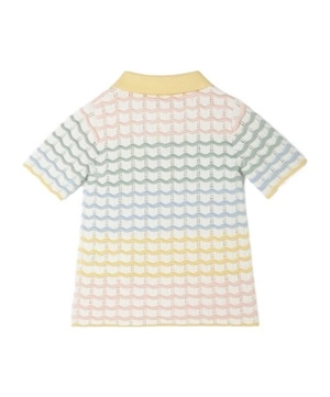 Fendi Multicolor Rainbow Cotton Knit Baby Dress